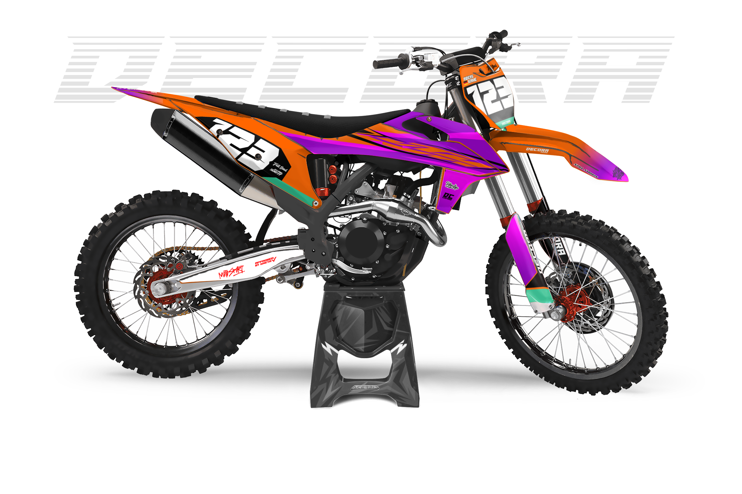 MOTO FLOW - SEMI CUSTOM GRAPHICS KIT – Decora Customz